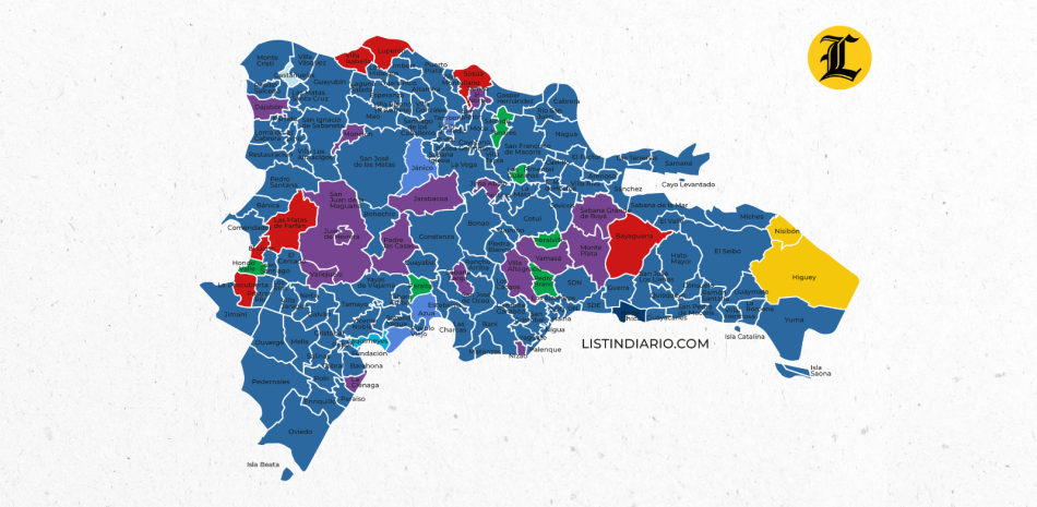Mapa de las elecciones por regiones: ¿Quién ganó en el Cibao, en el Sur ...