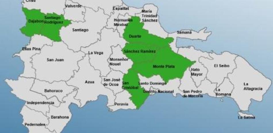 Seis provincias en alerta verde por incidencia de vaguada