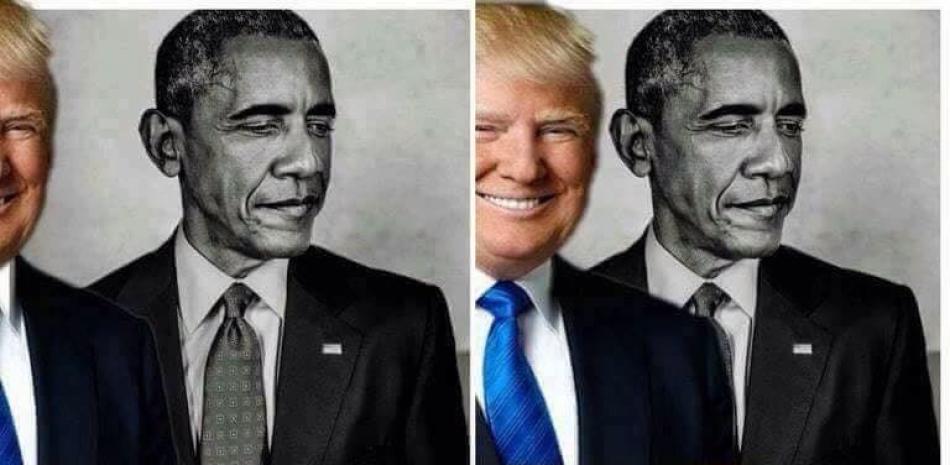 Trump comparte un meme tapando a Obama: "El mejor eclipse de la historia"