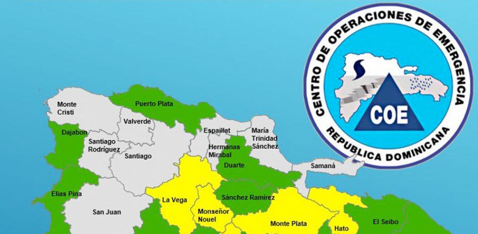 El COE emite alerta para 17 provincias por vaguada