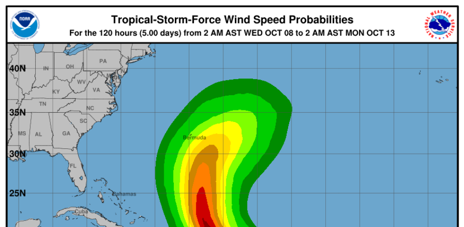 La tormenta Jerry podría convertirse en huracán el jueves camino a las Islas de Sotavento
