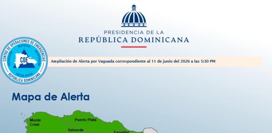 COE aumenta a 14 las comunidades en alerta verde