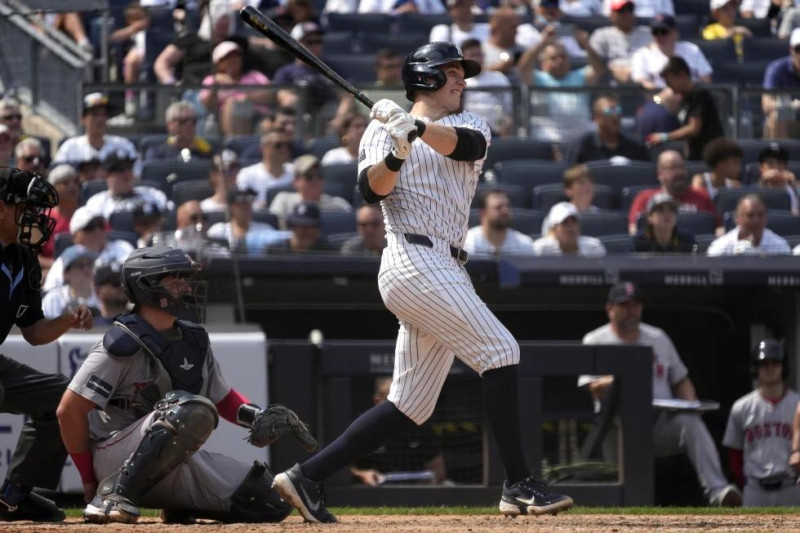 Ben Rice batea tres jonrones en triunfo de Yankees 14-4 ante Medias Rojas