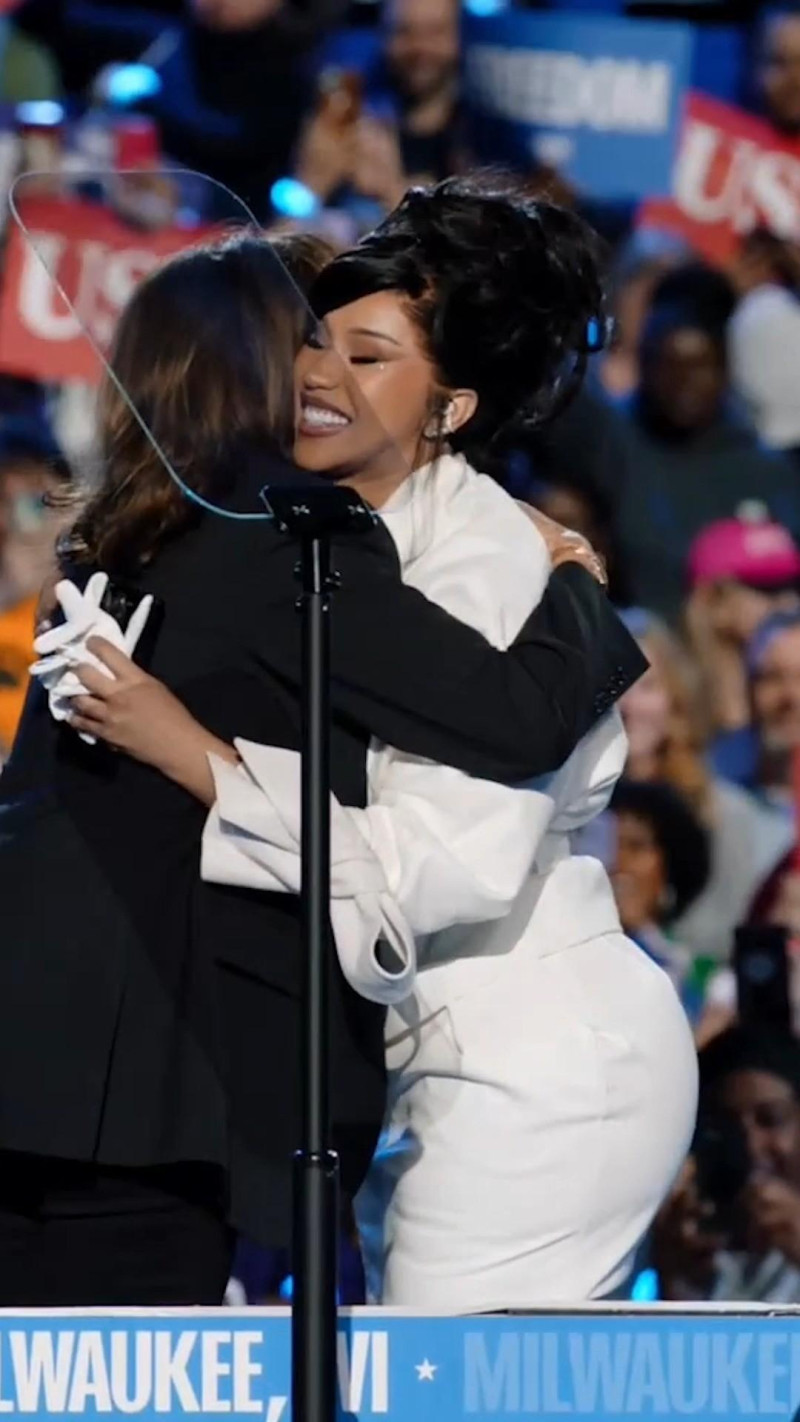 Cardi B se identifica con Kamala Harris: "Las mujeres tenemos que ...