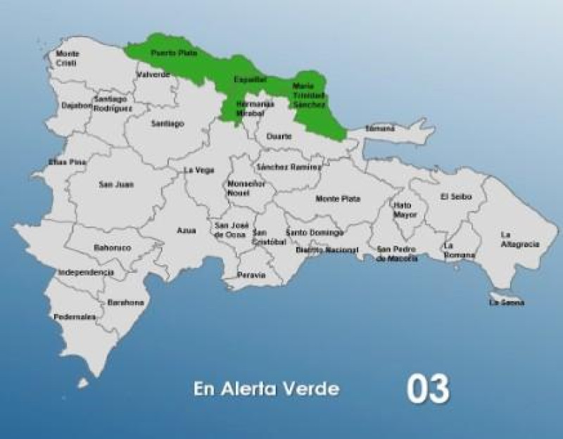 COE mantiene tres provincias en alerta verde; sistema frontal se aleja ...