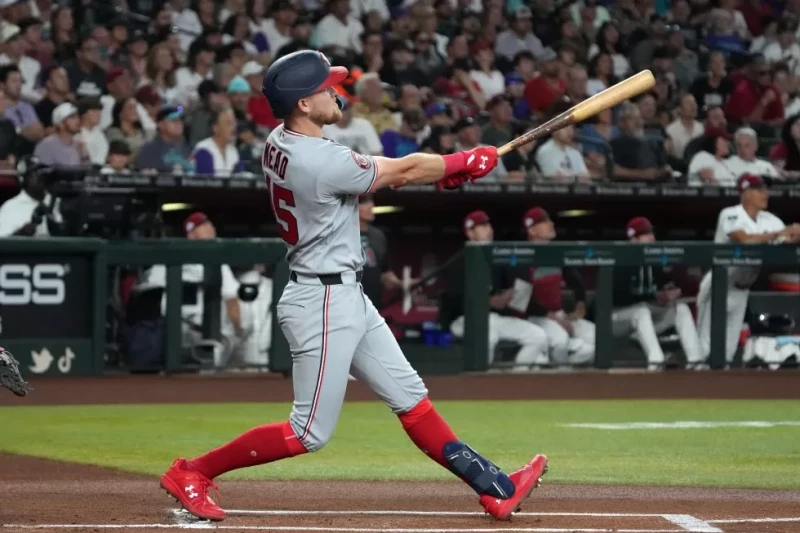 Nacionales, con jonrones de Mead y Crews, limitan a D-Backs a dos hits ...
