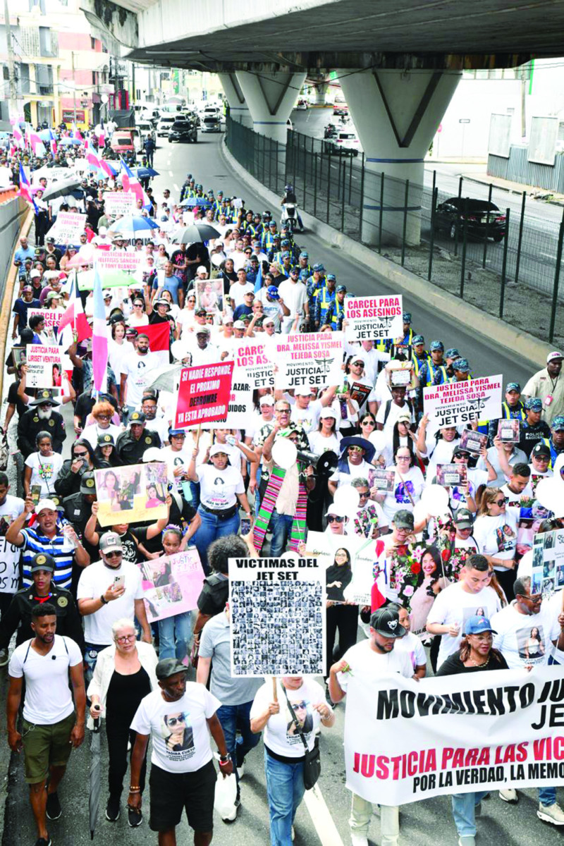 Movimiento Justicia marchó ayer al Palacio por caso Jet Set