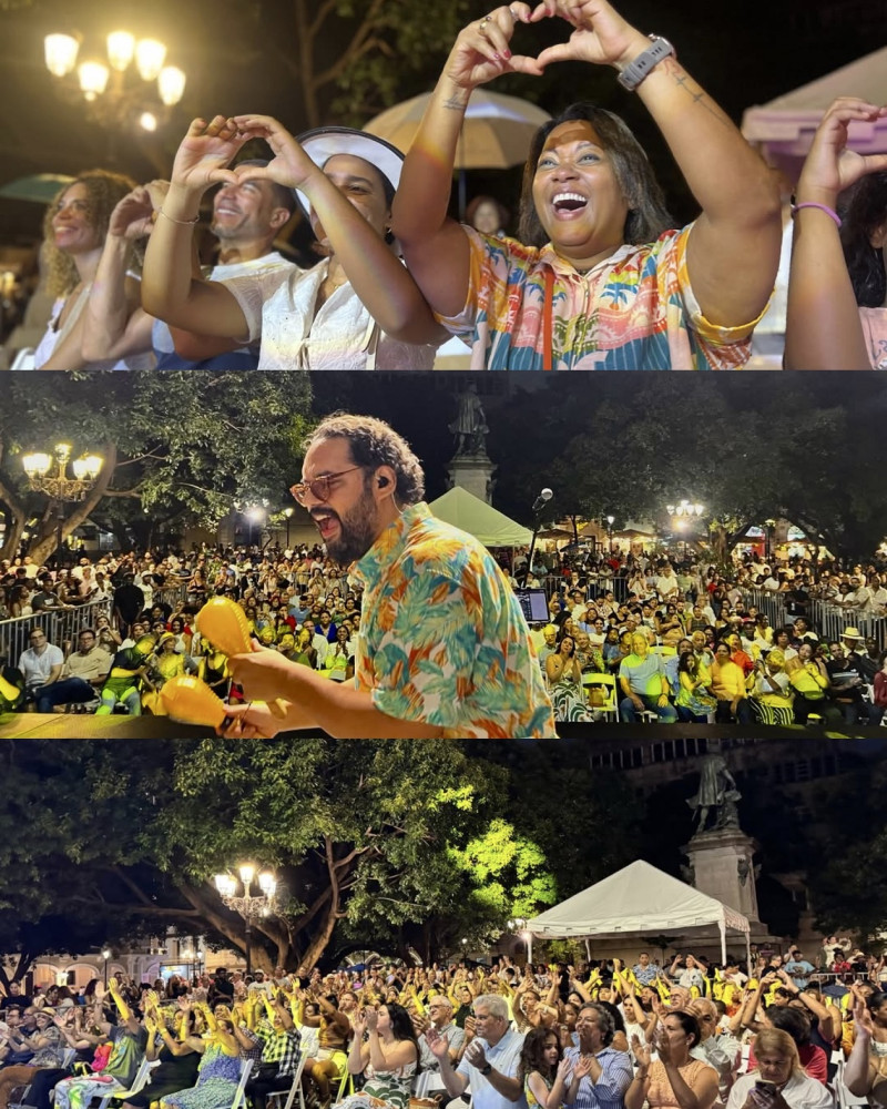 El público desborda el Parque Colón para acompañar a Manerra en su gira ...