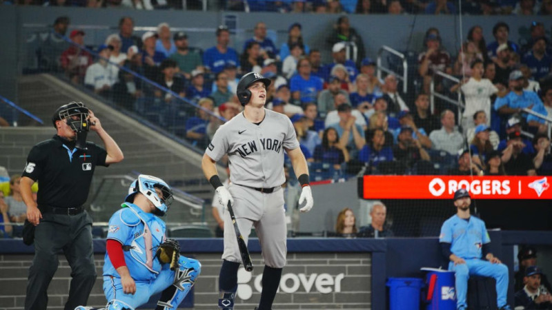 Ben Rice jonronea para liderar triunfo de los Yanquis 8-3 sobre Azulejos