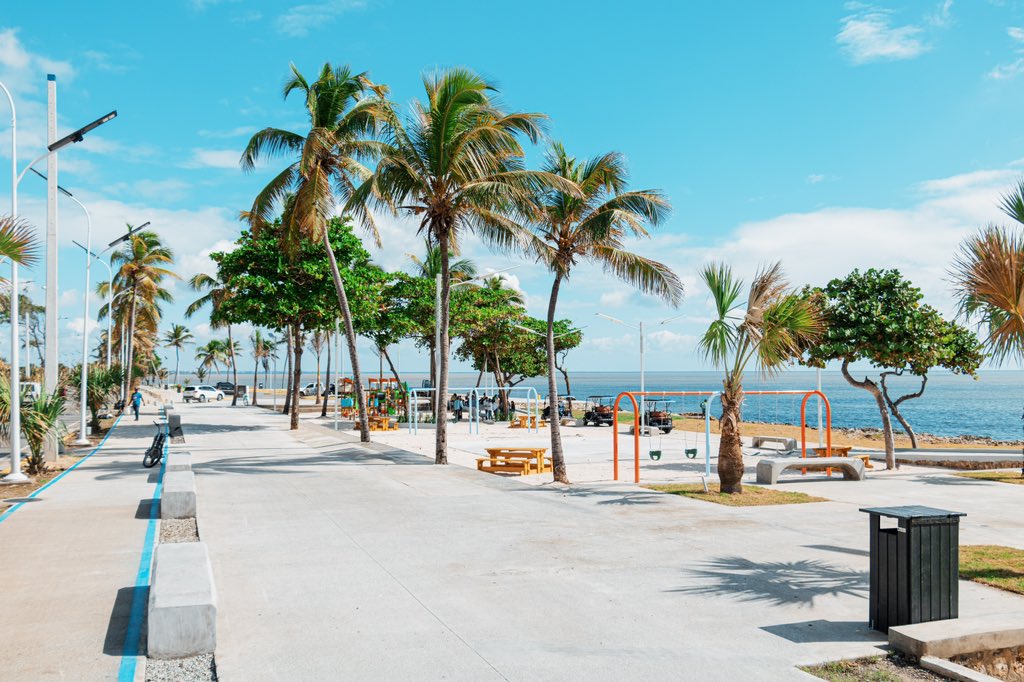 Inauguran la cuarta etapa de remodelación del Malecón de Santo Domingo