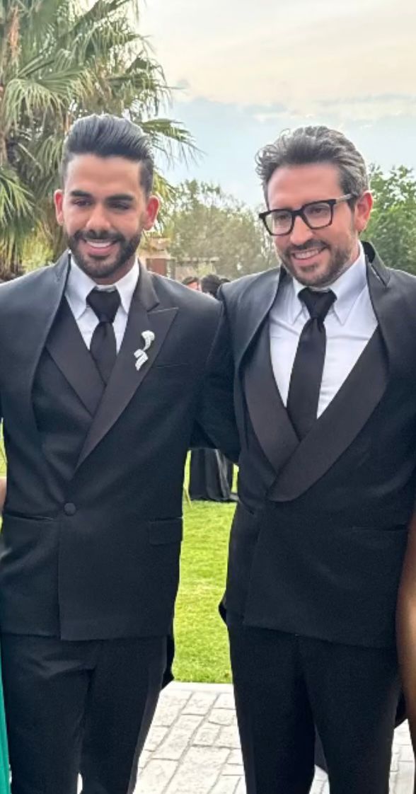 Así fue la boda espiritual del presentador de Telemundo y su esposo