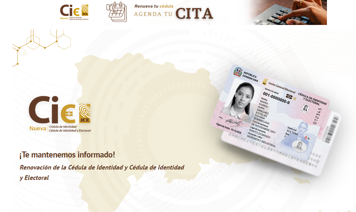 JCE habilita página de citas para solicitar nueva cédula